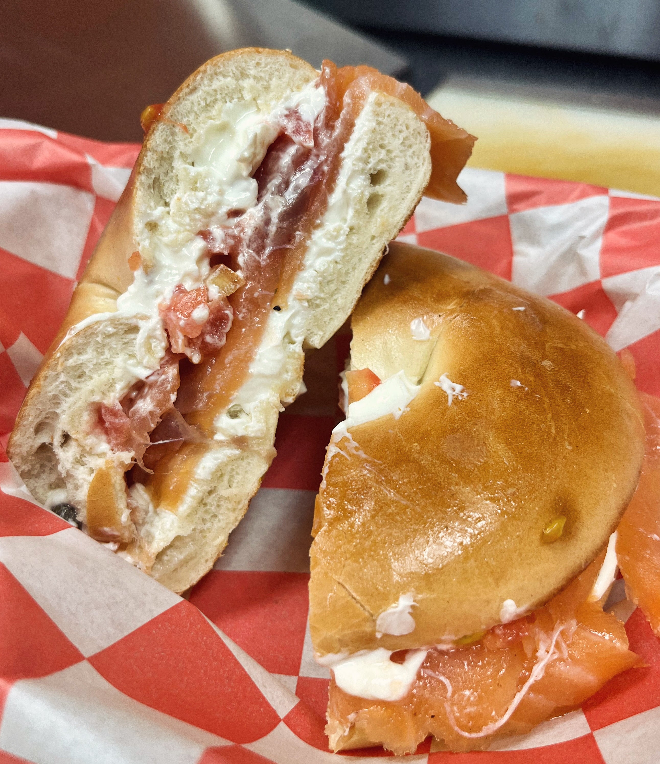 Smoked Salmon Bagel | K2 Cafe Poolesville