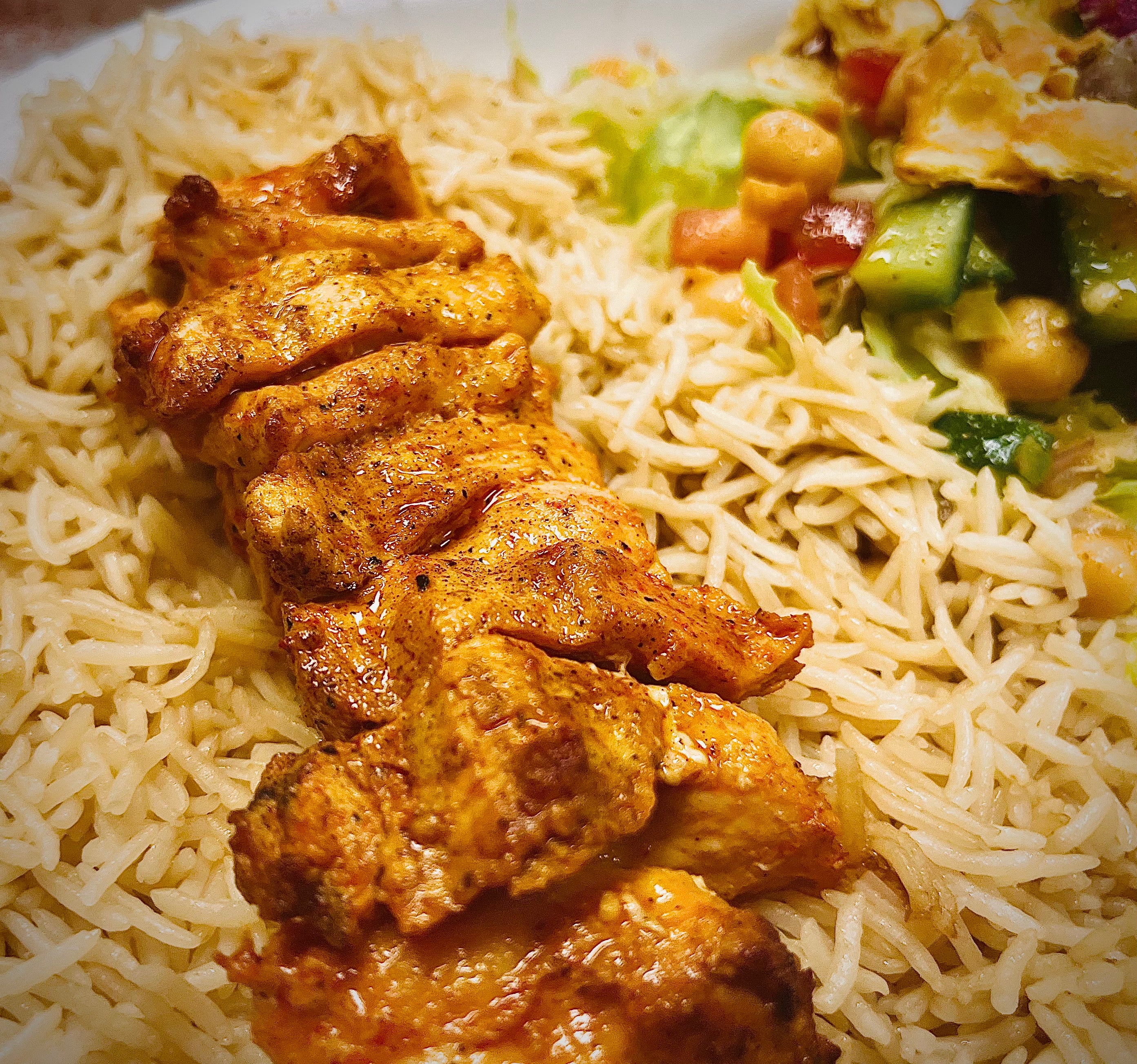K2 Tandoori Chicken Kabob Platter | K2 Cafe Poolesville
